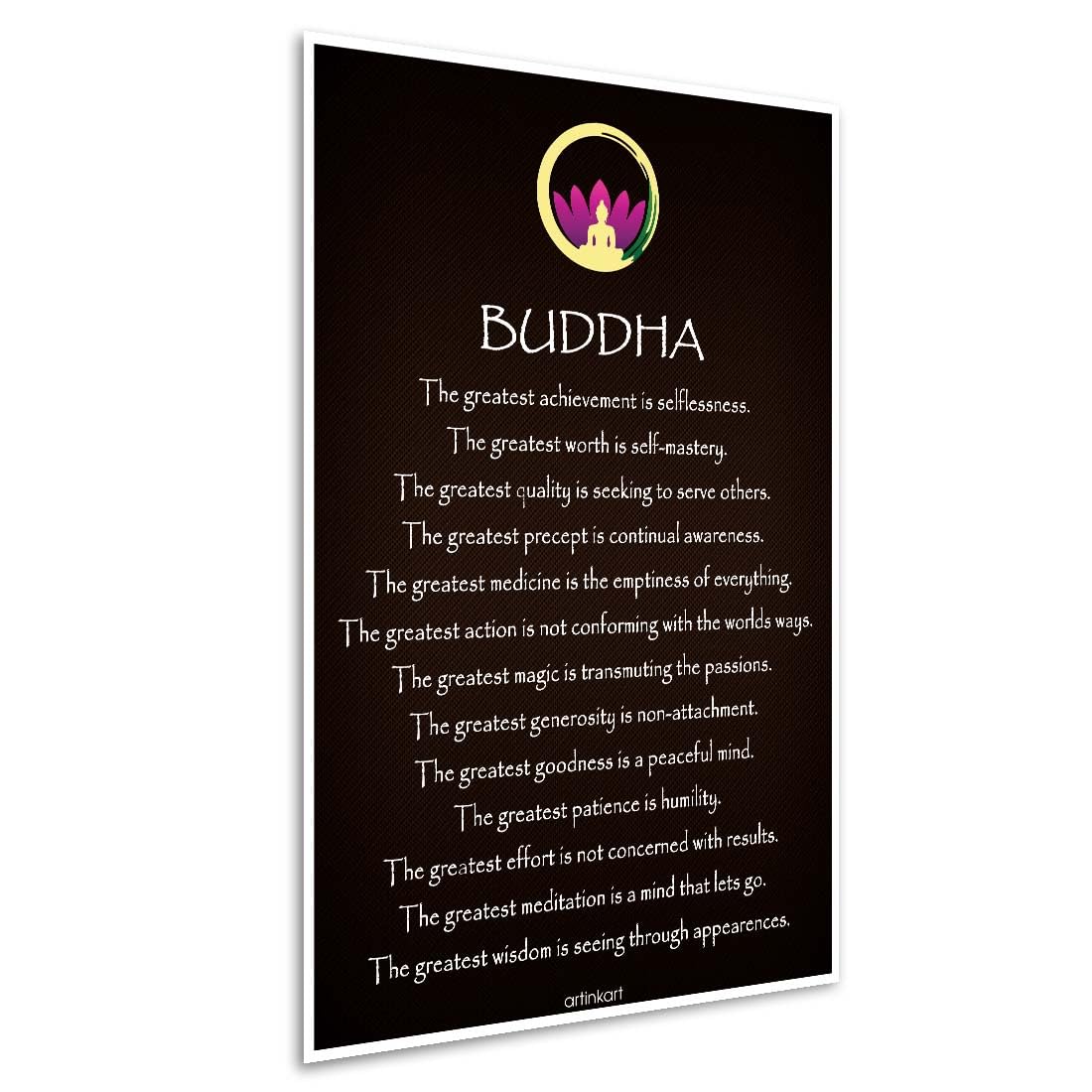 ArtinKart- Buddha Poster for Wall, Meditation Posters, Yoga, Buddha ...