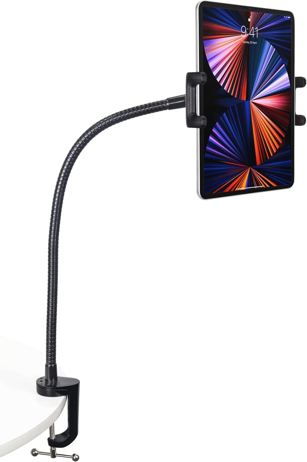 Gooseneck Tablet Holder Stand for Bed: Tryone Adjustable Flexible Arm ...