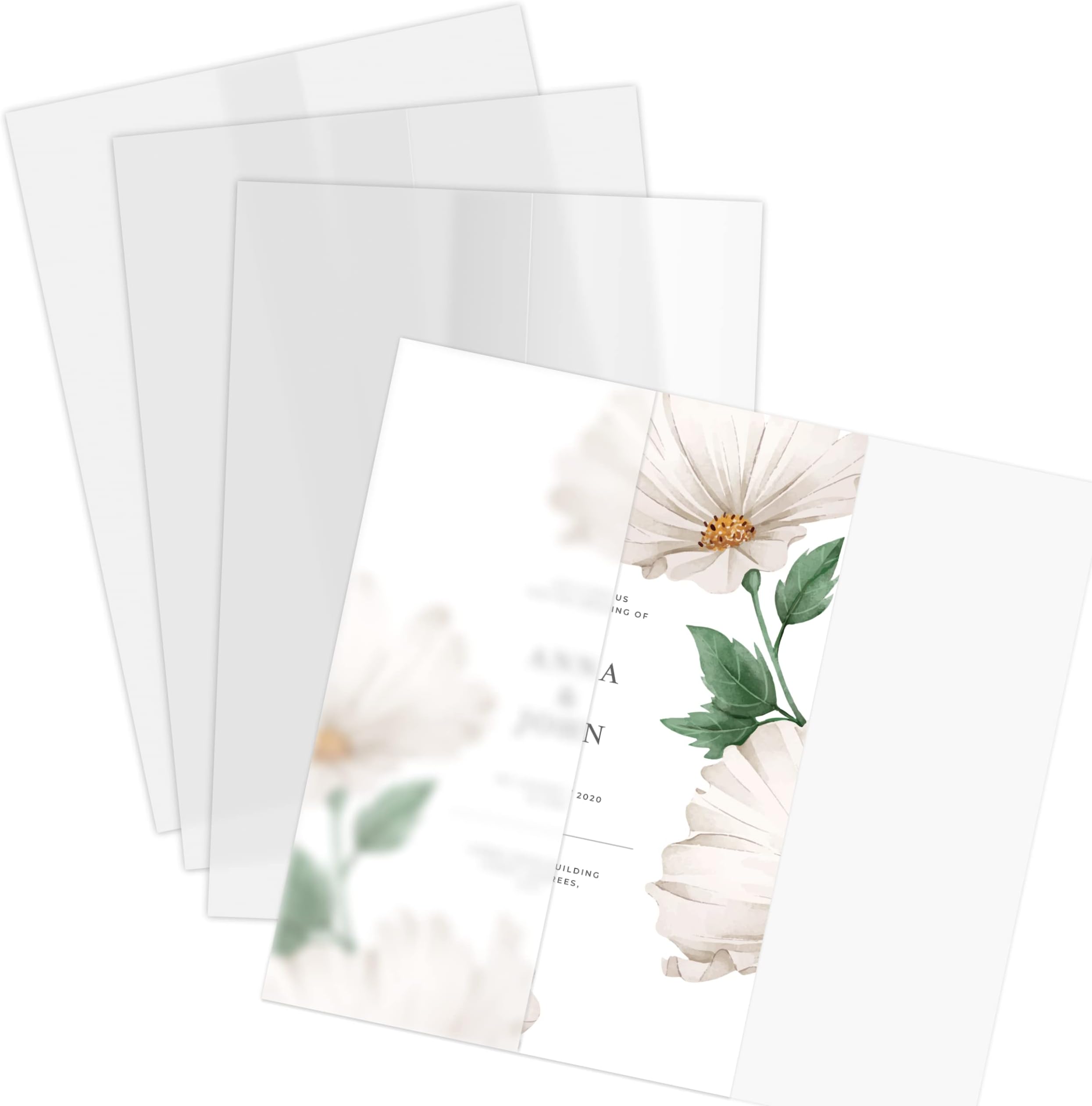 Amazon.com: Vellum Jackets - 100 Pack Folded Vellum Jacket for 5 x 7 ...