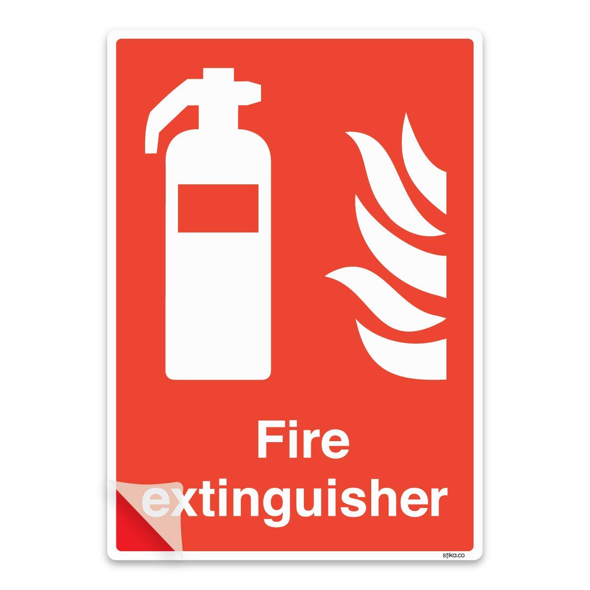 PREMIUM Fire Extinguisher Safety Sign - Laminated Self-adhesive Vinyl ...