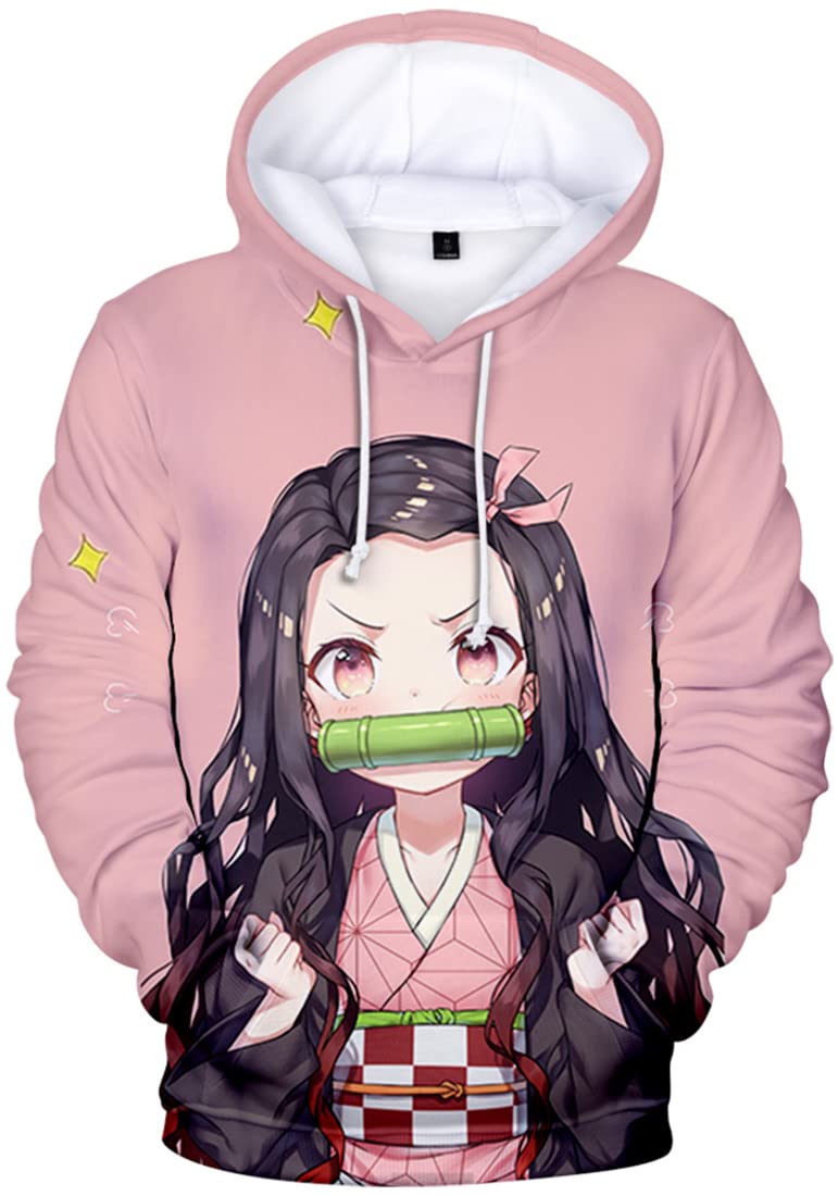 Demon Slayer Manga Hoodie Anime Nezuko Cosplay Hoodie Tanjiro Inosuke ...