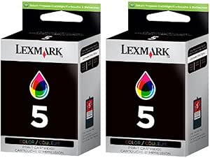Amazon.com: 2 X Lexmark #5 Color Ink Jet Cartridge : Office Products