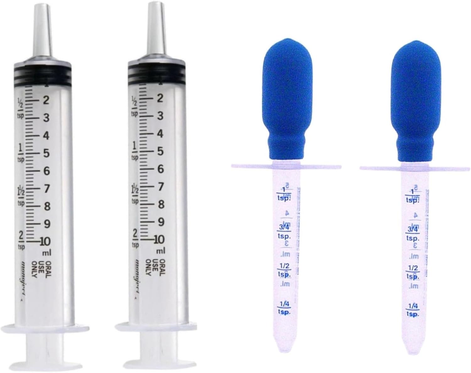 Amazon.com: Graduated Oral Syringe 10 ml & Medicine Dropper 5 ml for Infants, Toddlers and ...