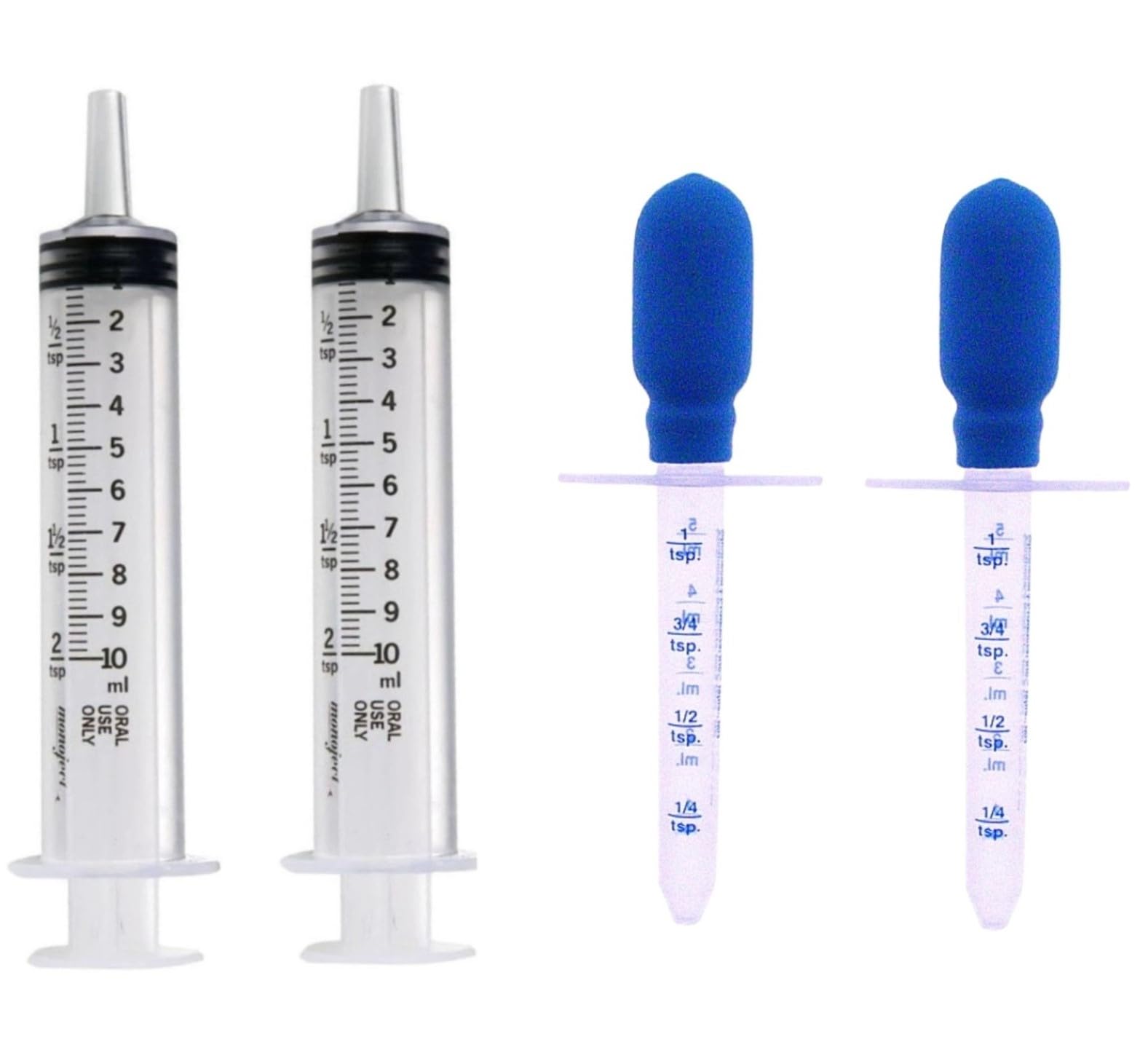 Amazon.com: Graduated Oral Syringe 10 ml & Medicine Dropper 5 ml for ...