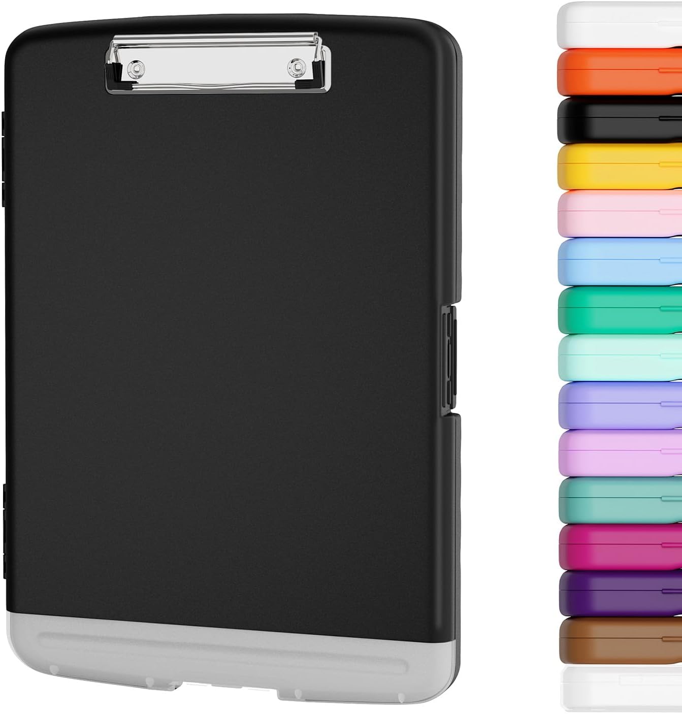 Piasoenc Clipboard with Storage, 8.5x11 Storage Clipboards with Pen ...