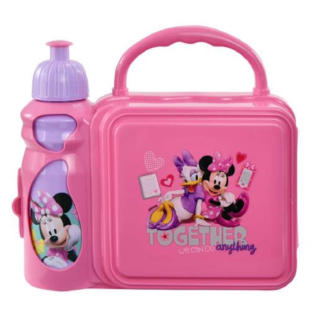 Amazon.com: UPD Minnie Mouse Combo Lunch Box with Water Bottle, Small ...