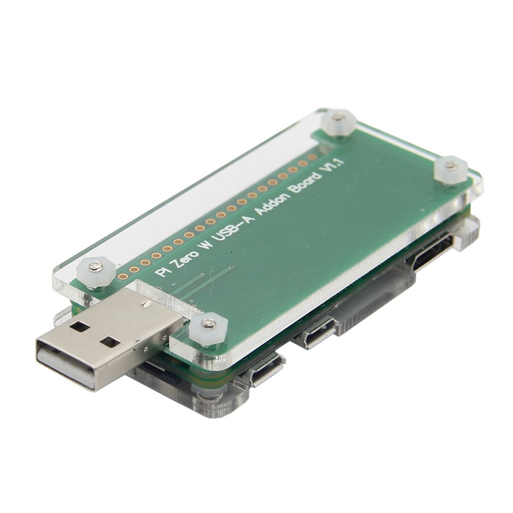 Snapklik.com : Raspberry Pi Zero/Zero W BadUSB USB-A Addon Board USB Connector V11 RPi0 To U ...