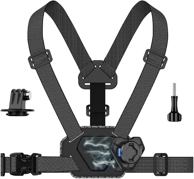 Amazon.com: SUREWO Upgraded Magnetic Chest Mount Harness Strap Body ...