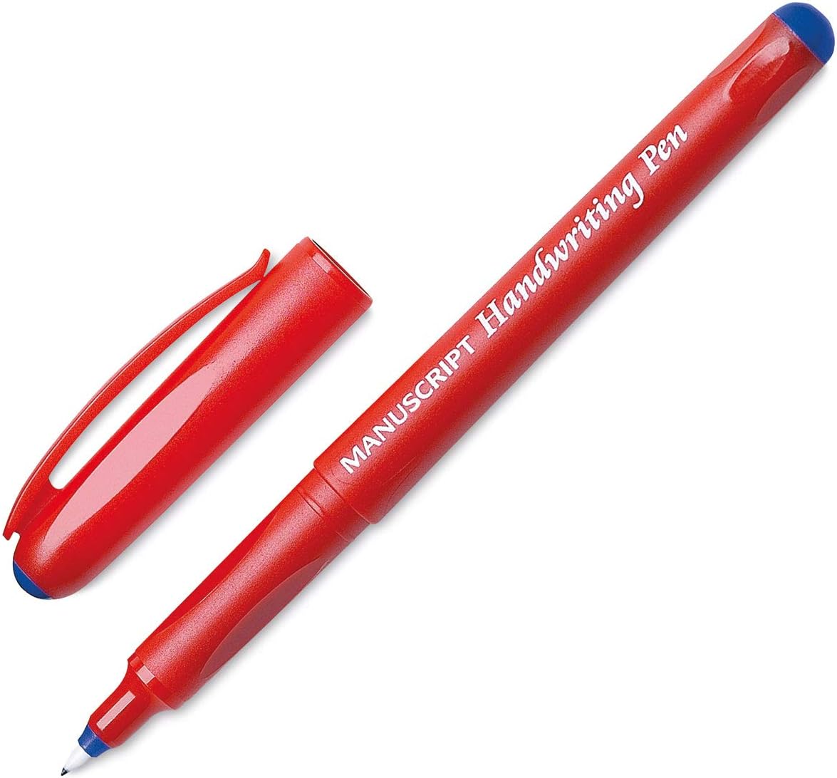 Manuscript Handwriting Pens - Pack of 40 Handwriting Pens with Blue Ink ...
