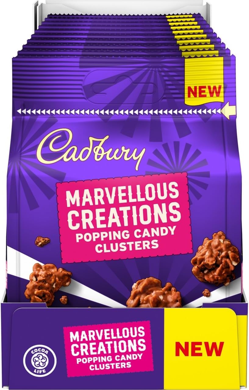 Cadbury Marvellous Creations Popping Candy Clusters 110g (Pack of 10 ...
