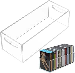 Kasmole DVD Storage Box | Multi-purpose Acrylic Storage Bins Stackable ...