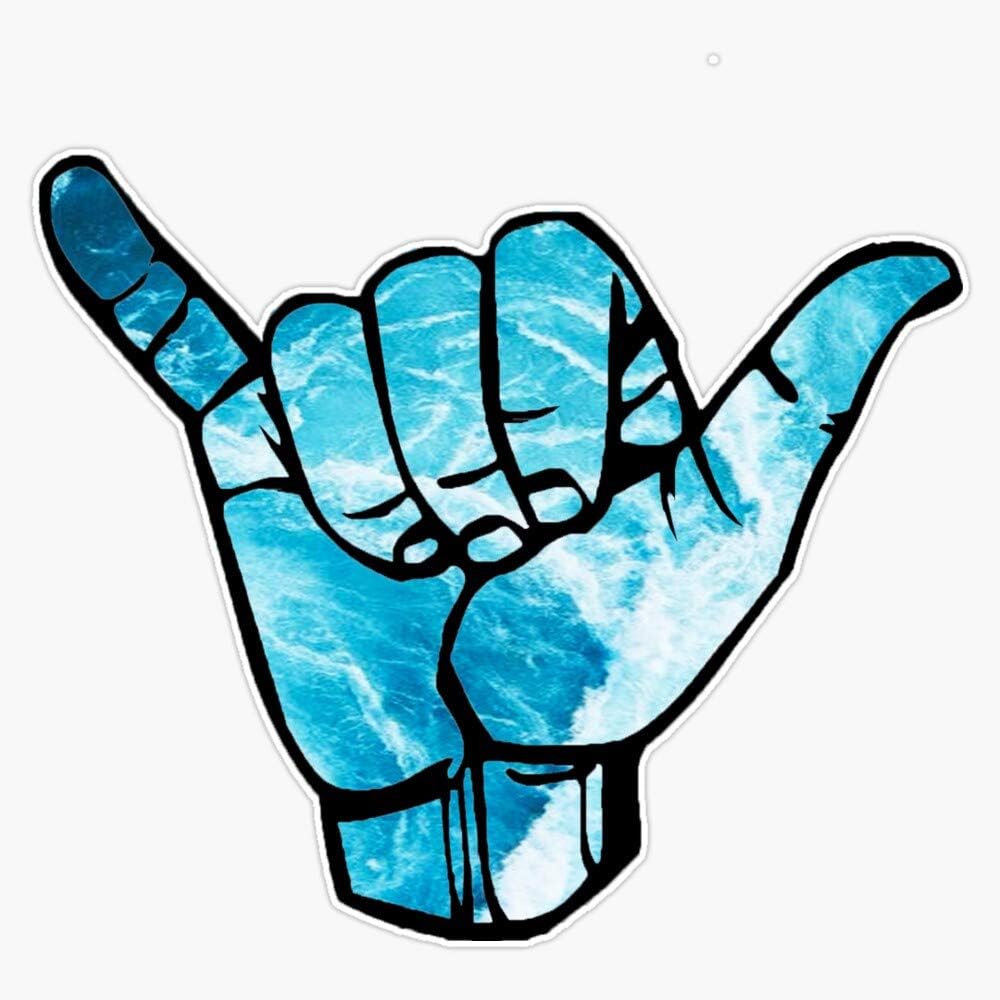Amazon.com - Hang Loose - Ocean Vinyl Waterproof Sticker Decal Car ...