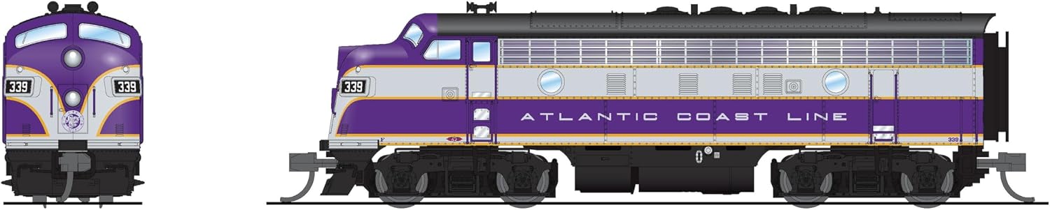 Amazon.com: Broadway Limited 9201 EMD F3A, ACL 344, Purple & Silver ...