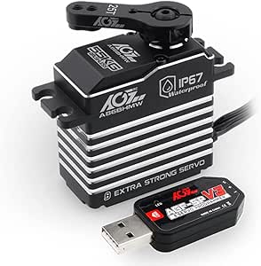 Amazon.com: AGFRC A86BHMW 55KG Waterproof RC Servo and AGF-SPV3 Servo ...