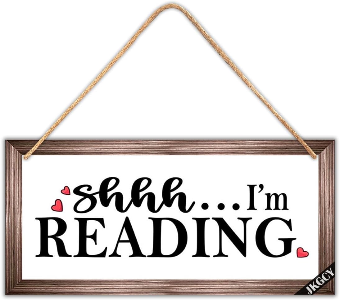Amazon.com : I'm Reading Wood Sign- Do Not Disturb Wooden Signs ...