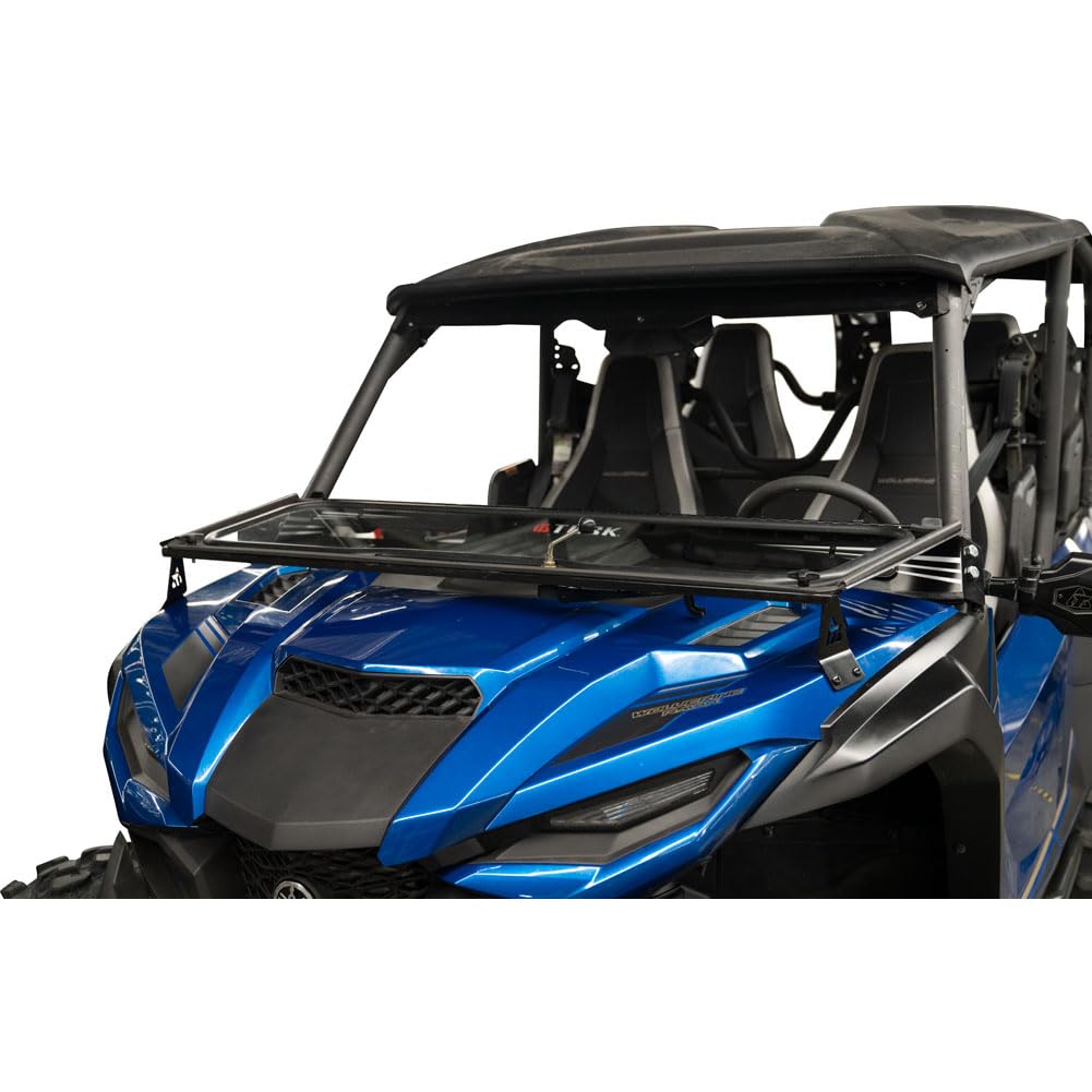 Amazon.com: Tusk UTV Folding Glass Windshield with Windshield Wiper For ...