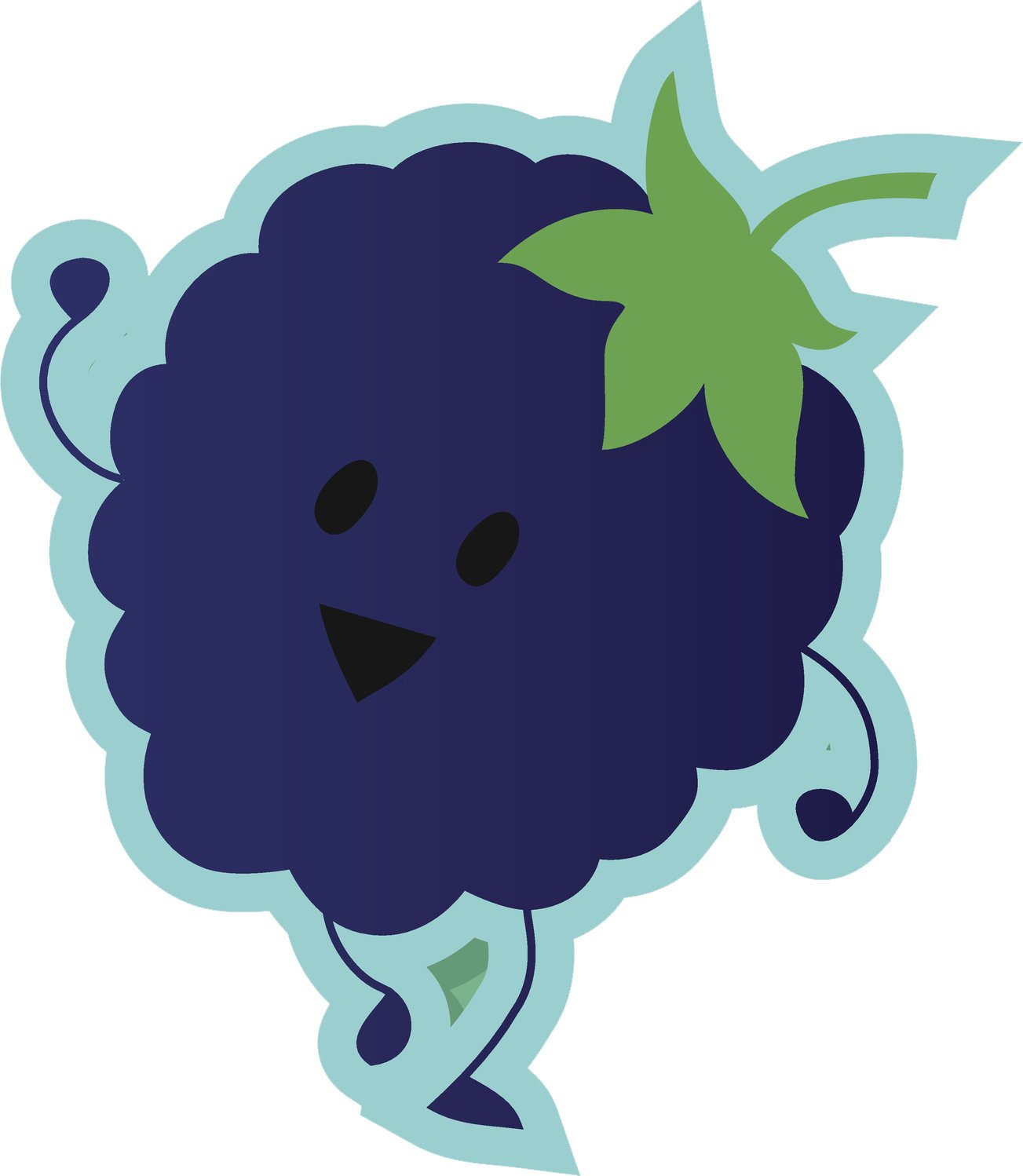 Cartoon Blue Raspberry