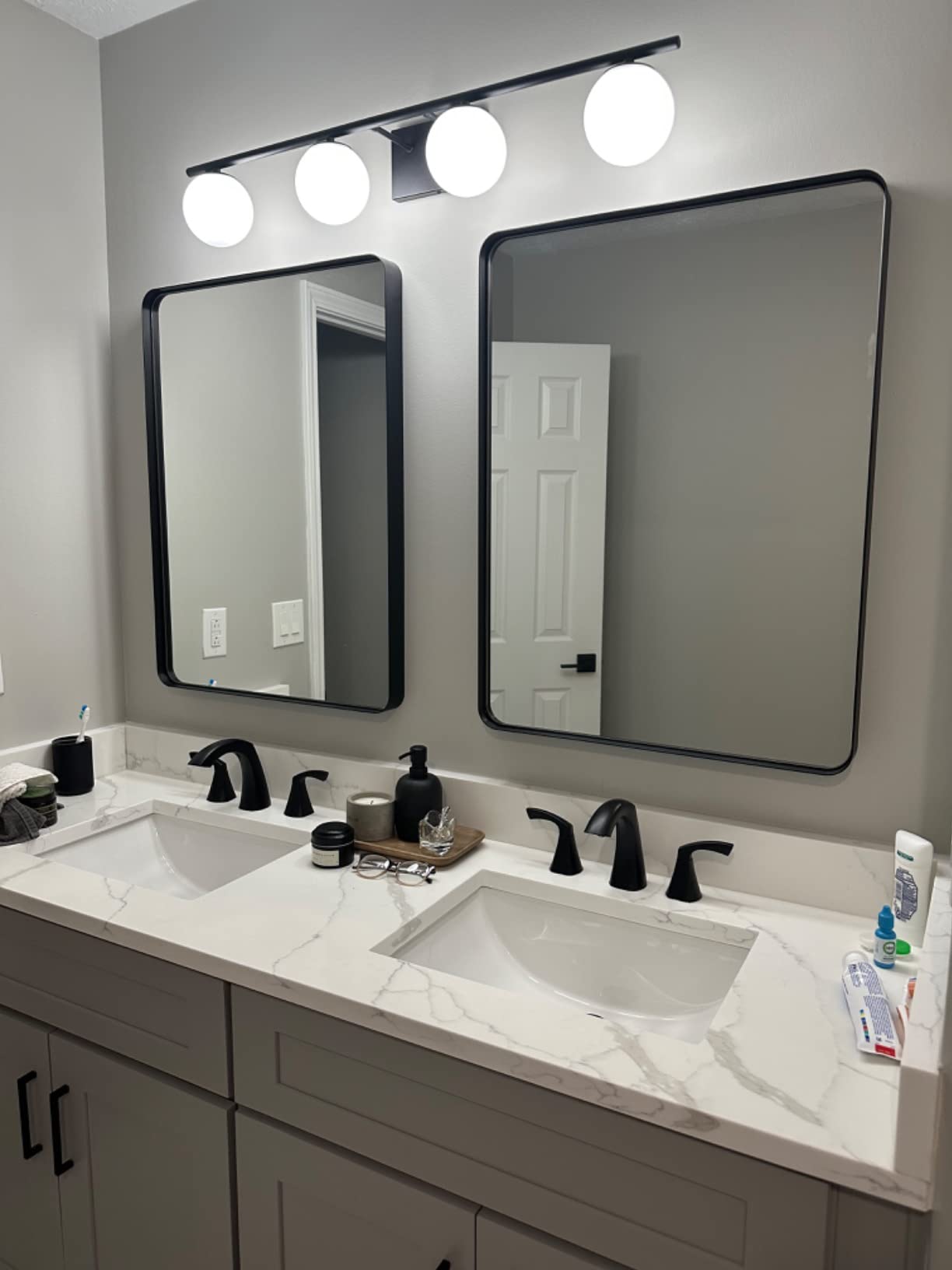 $28/mo - Finance TokeShimi 60 x 30 Inch Wall Mirror for Bathroom ...