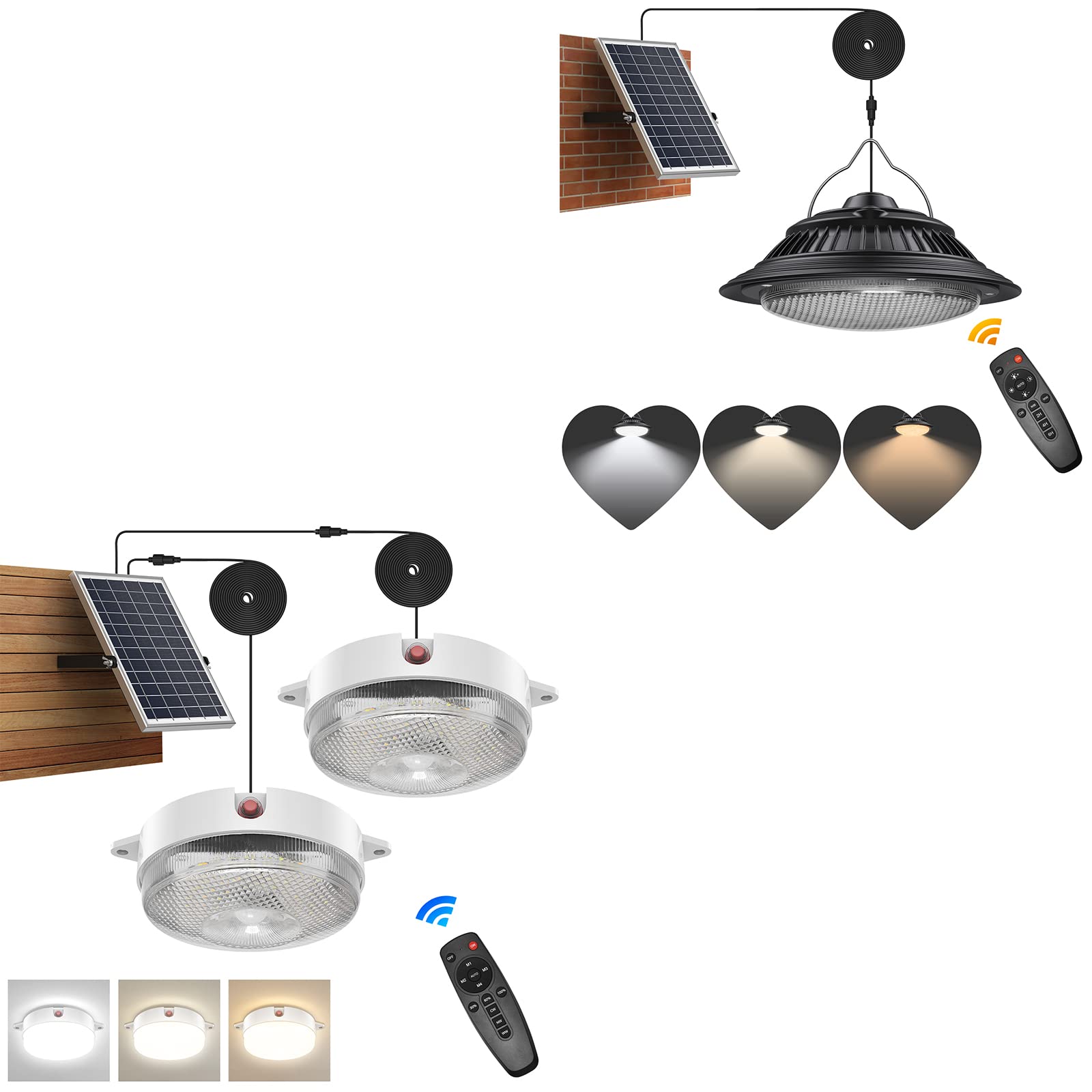 Amazon.com: SunBonar Solar Shed Lights Indoor Outdoor Series : Patio ...