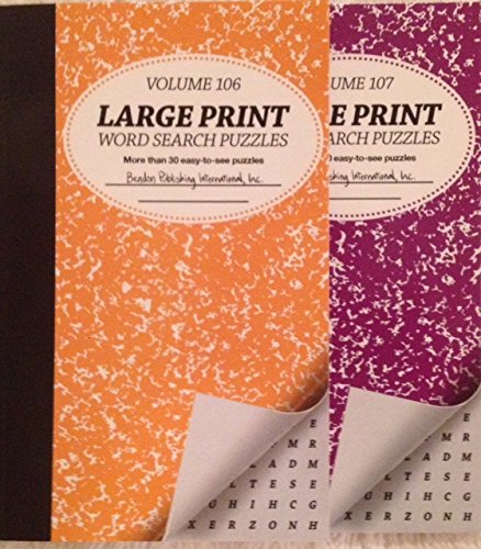 Bendon Large Print Word Search Puzzles Assorted, Quantities & Volume ...