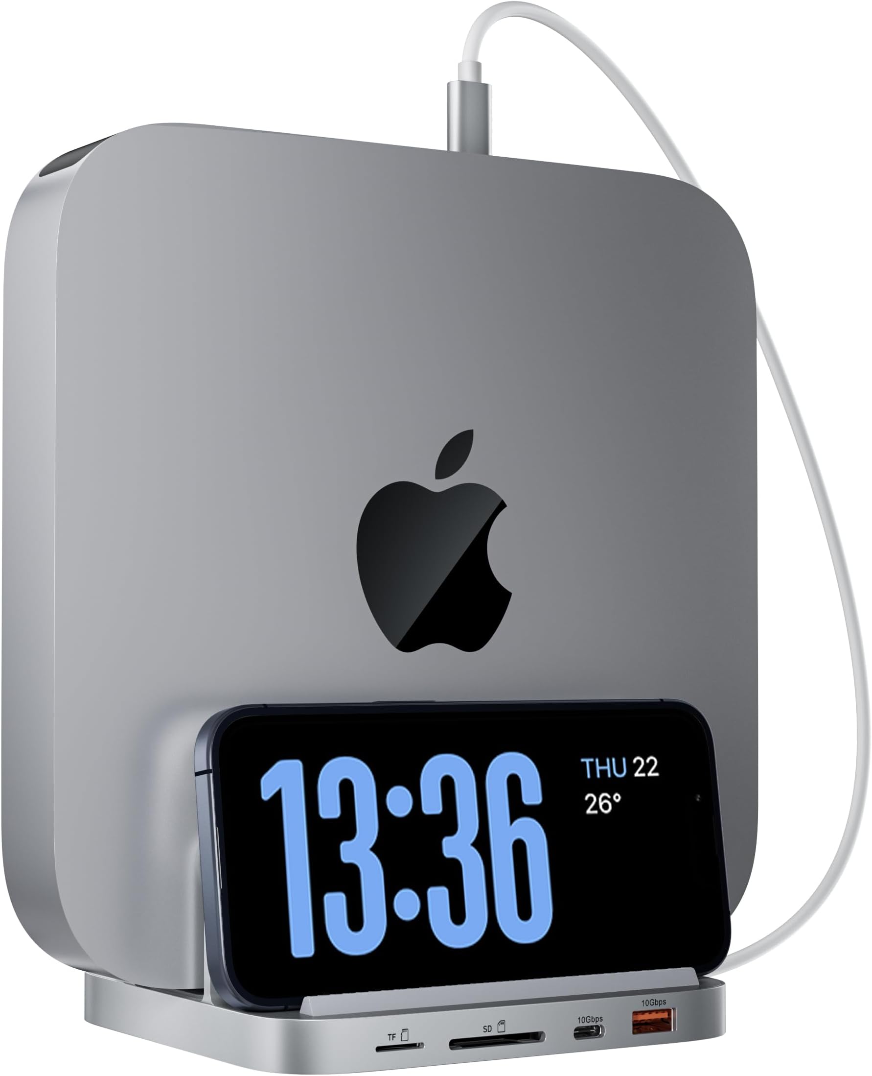 Amazon.com: uni Mac Mini Dock, 5-in-1 Hub Stand 10Gbps Super Fast SSD ...