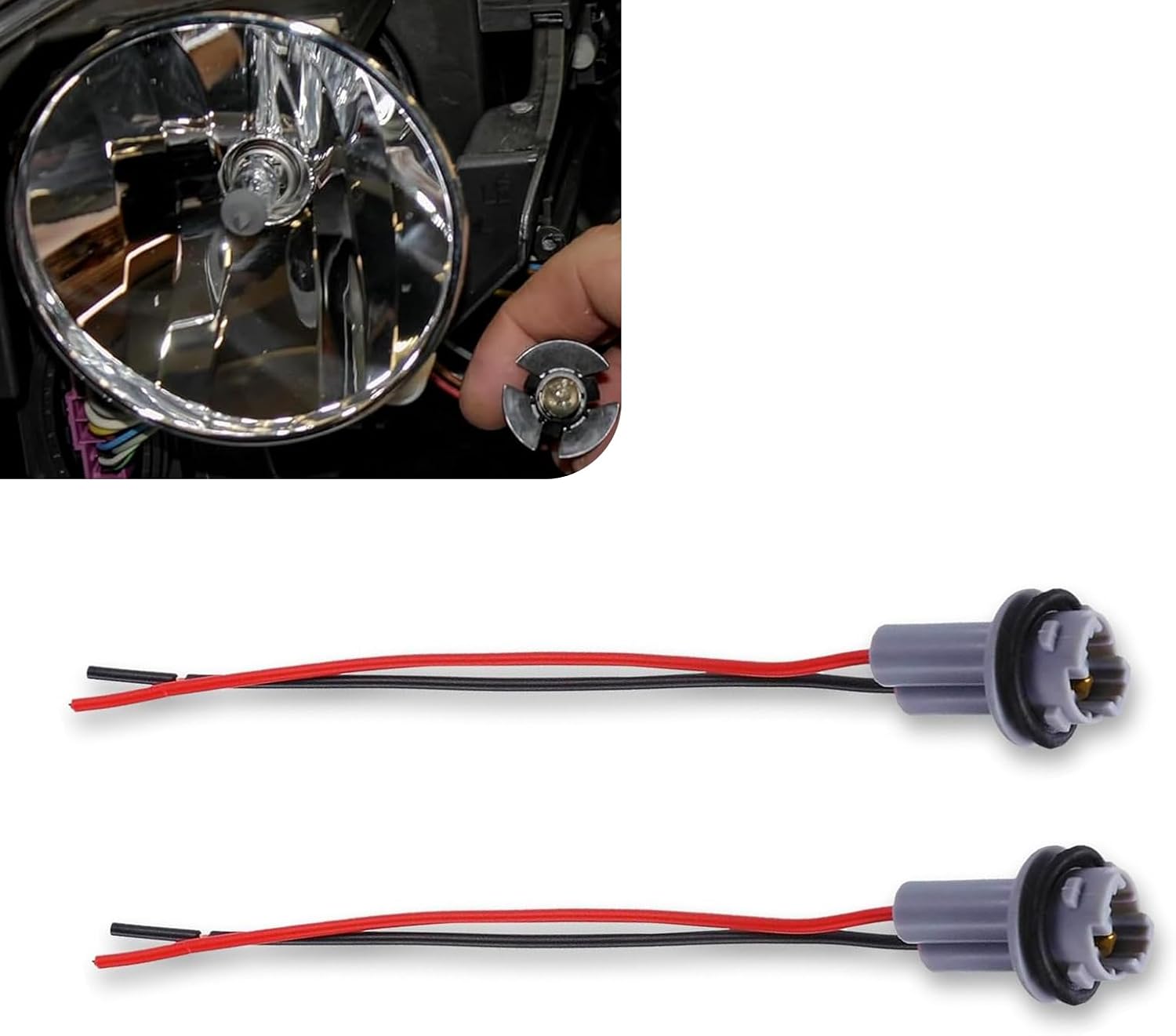 Amazon.com: ZBGUN Pack-2 Car T15 Socket Wire Harness, T13 T10 Bulb ...