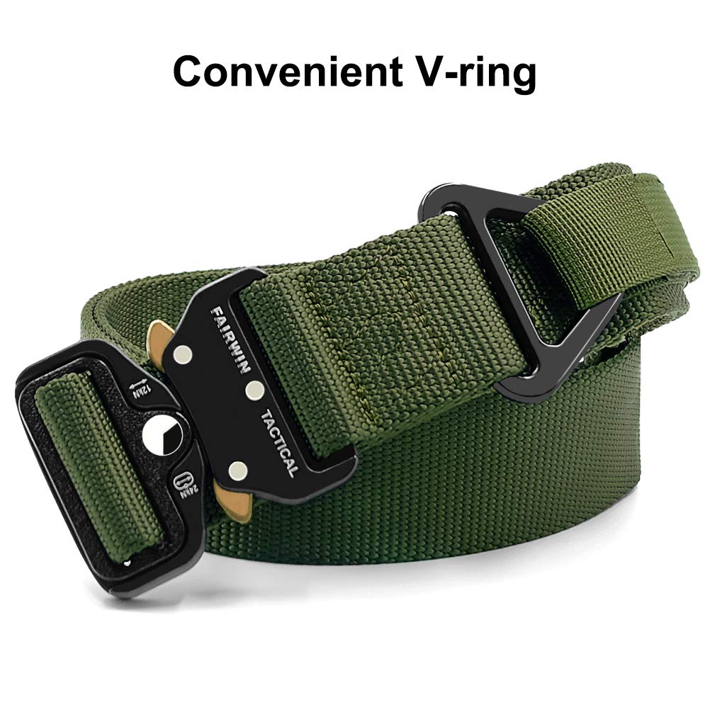 Snapklik.com : FAIRWIN Tactical Rigger Belt, 1.7” Nylon Webbing Belt