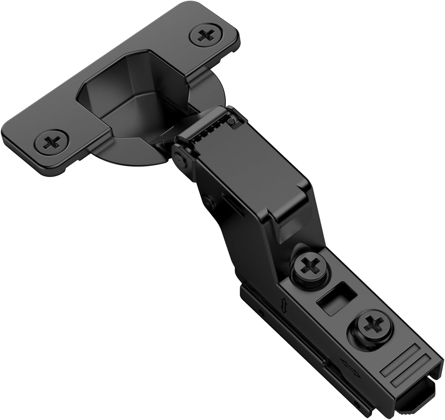 Kimdot 4 Pieces Inset Frameless Concealed Black Kitchen Cabinet Hinge ...