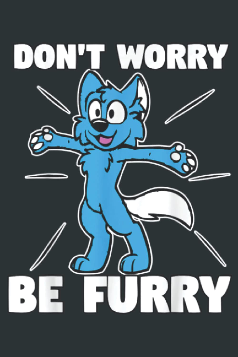 Furry Fandom Don t Worry Be Furry Wolf Fox: Heart Journal Notebook 6x9 ...