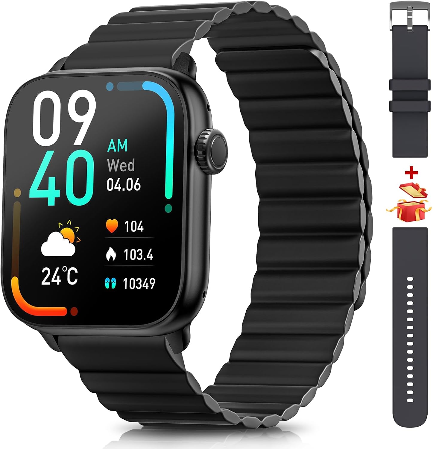 AKUMAKA Smart Watch for Men Women (Answer/Make Calls), 1.85" Touch ...