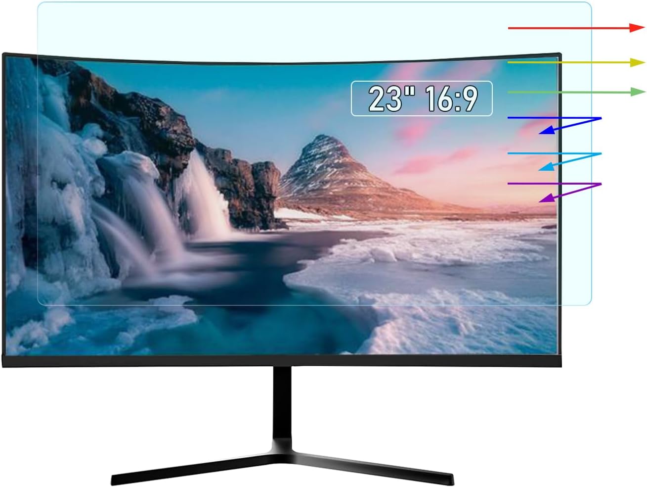 Amazon.com: 23" Anti Blue Light Screen Protector for Diagonal 23 ...