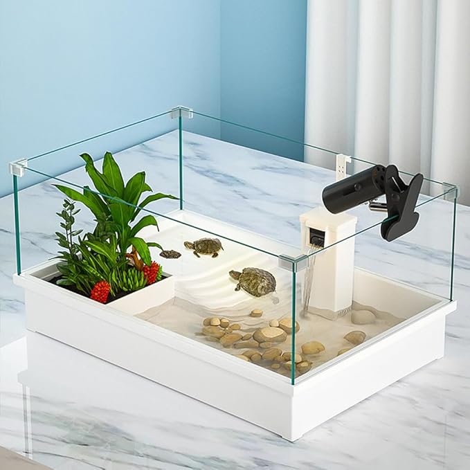 NeoStyle Turtle Tank, Full View Visual Removable Tortoise Aquarium ...