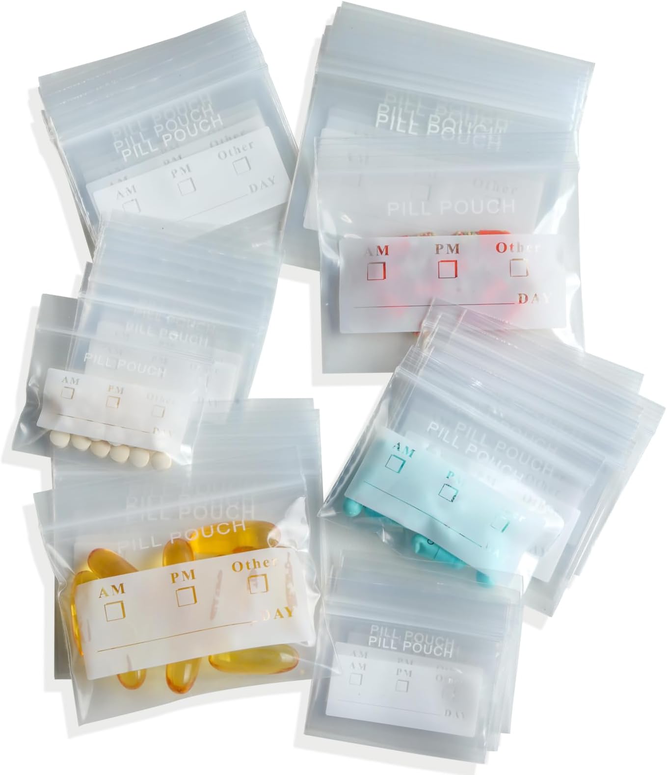 Amazon.com: Pill Pouches, Plastic Pill Bags (Pack of 200) – Pocket ...