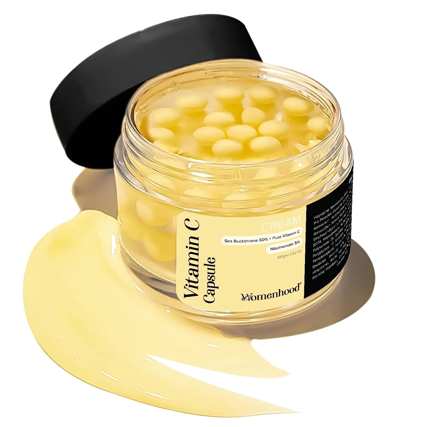 Womenhood Deep Vitamin C Golden Capsule | Korean Boba Cream with Sea ...