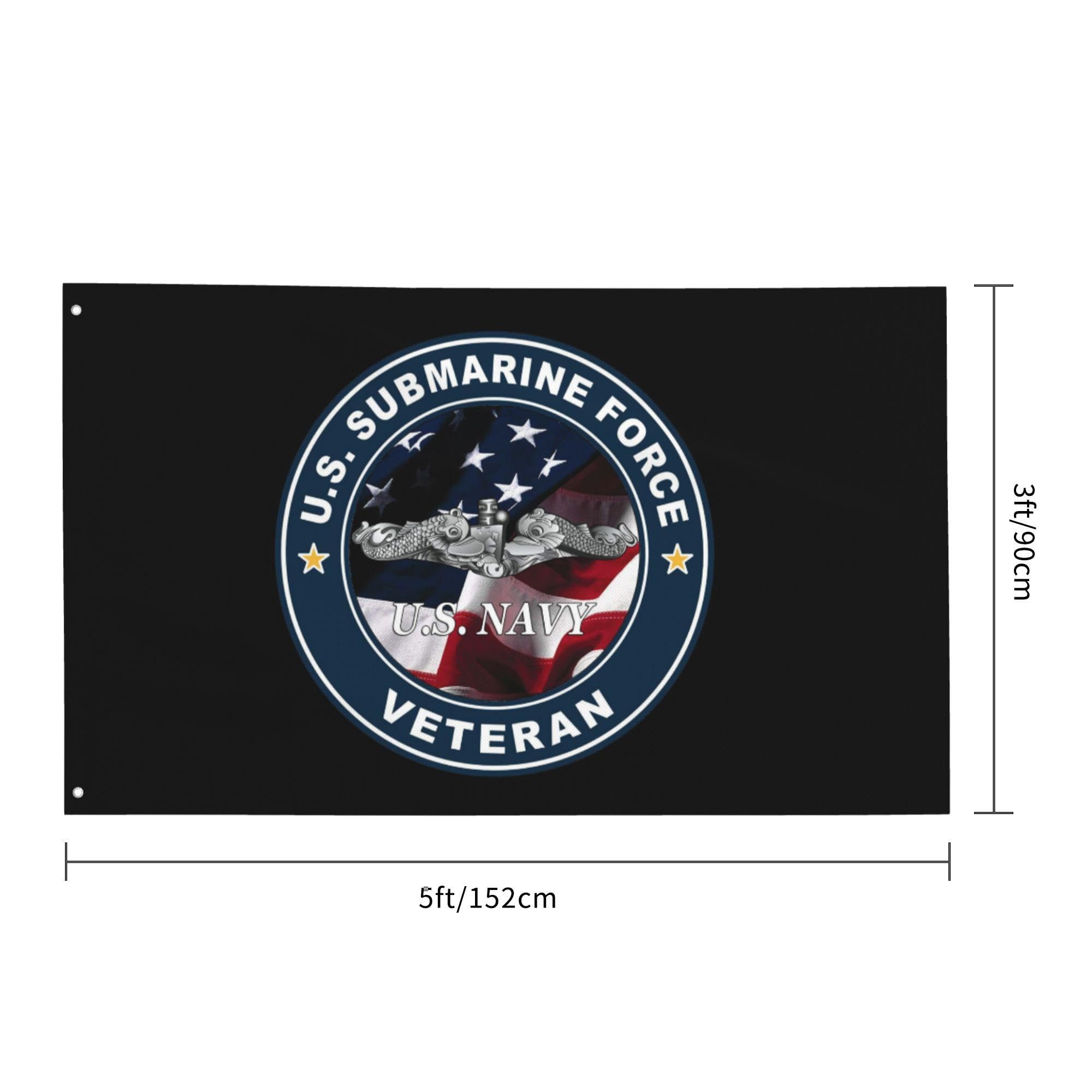 Snapklik.com : United States Navy Submarine- Force Veteran Flag Outdoor ...