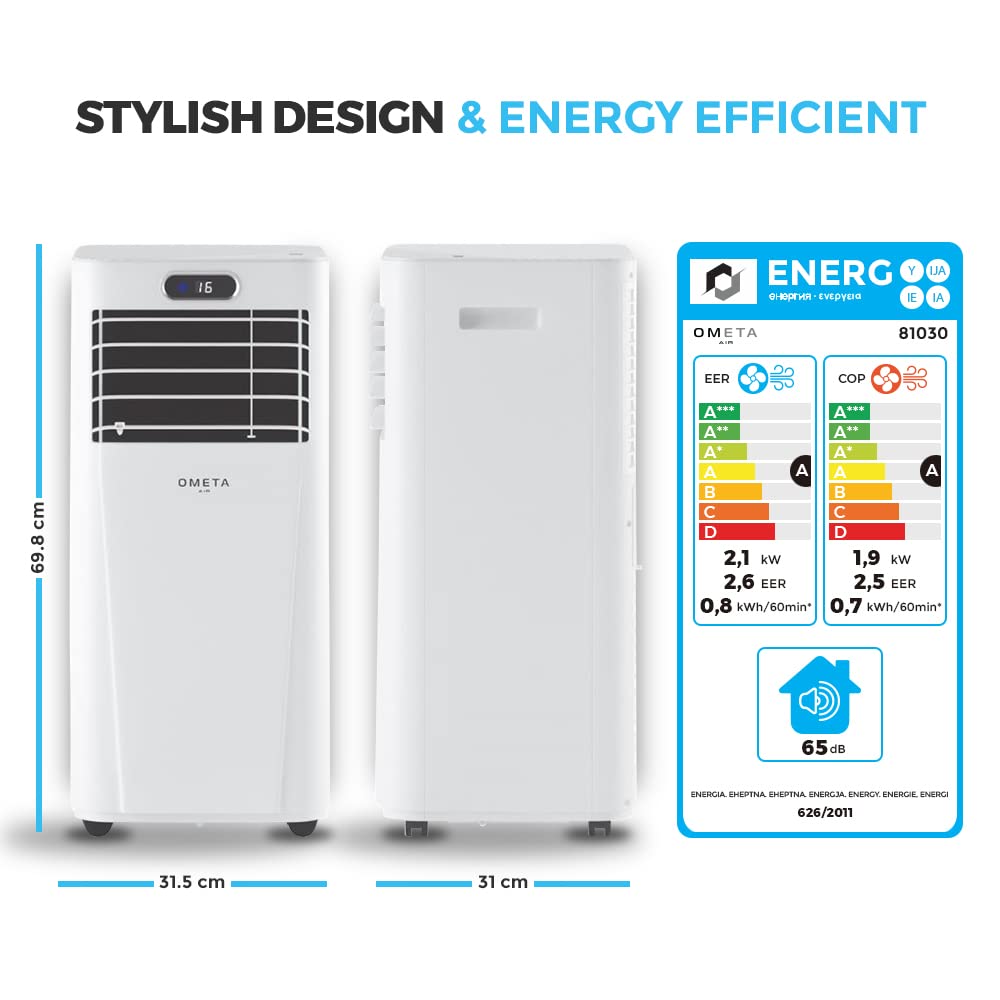 Ometa Air Portable Air Conditioners 7000BTU Home Cooling & Ventilation ...