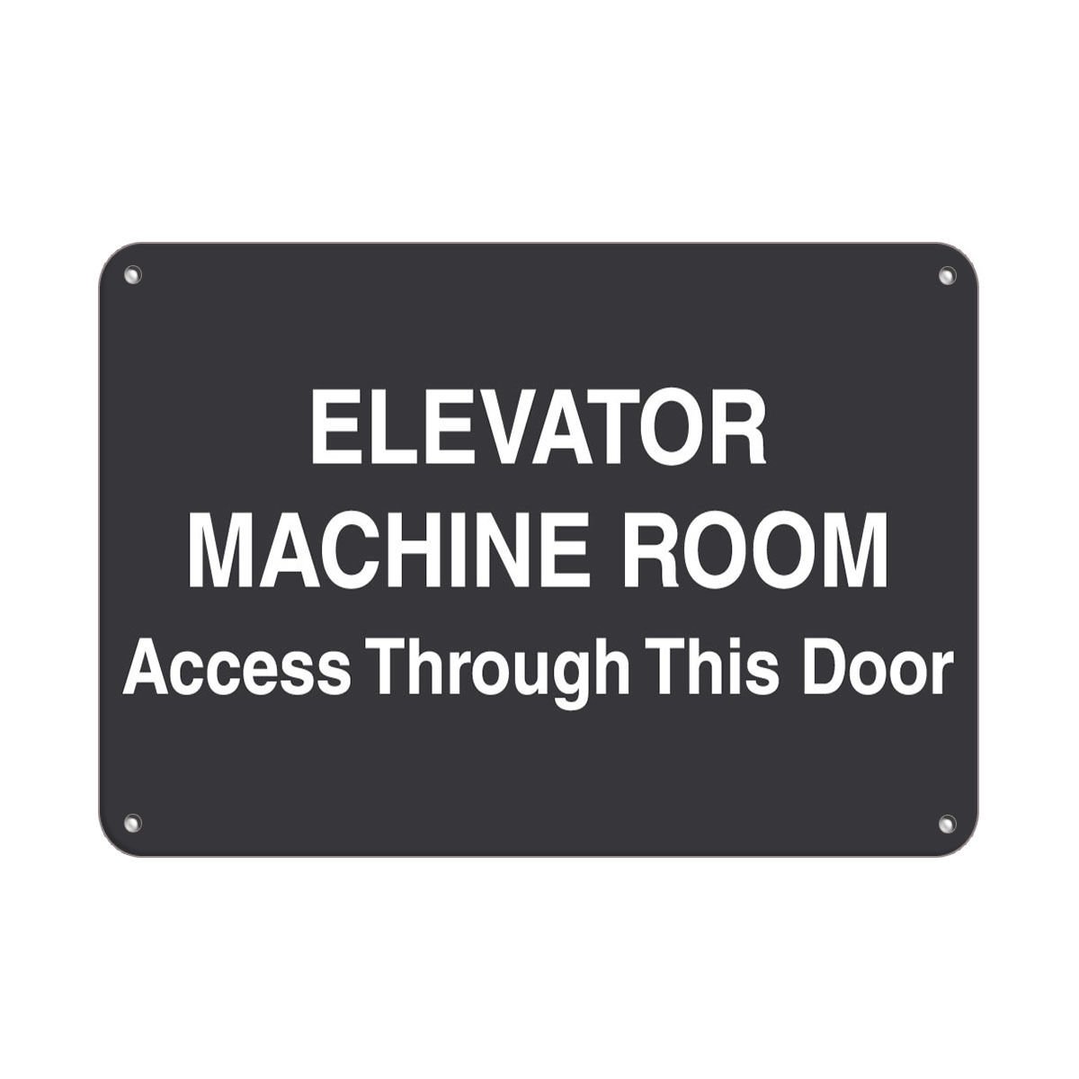 Amazon.com : Elevator Machine Room Access through this door Vinyl ...