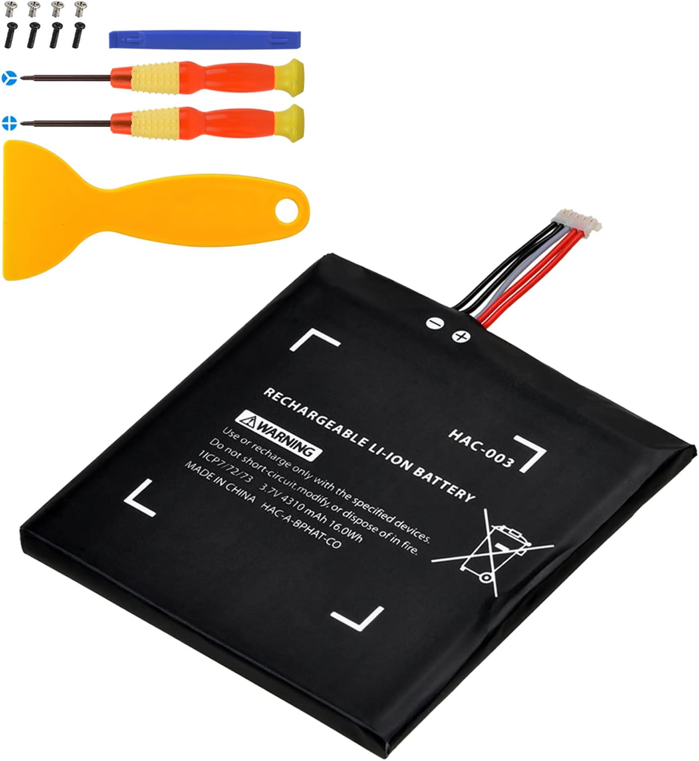 Amazon.com: NATNO Switch Battery Replacement, HAC-003 Internal Battery ...