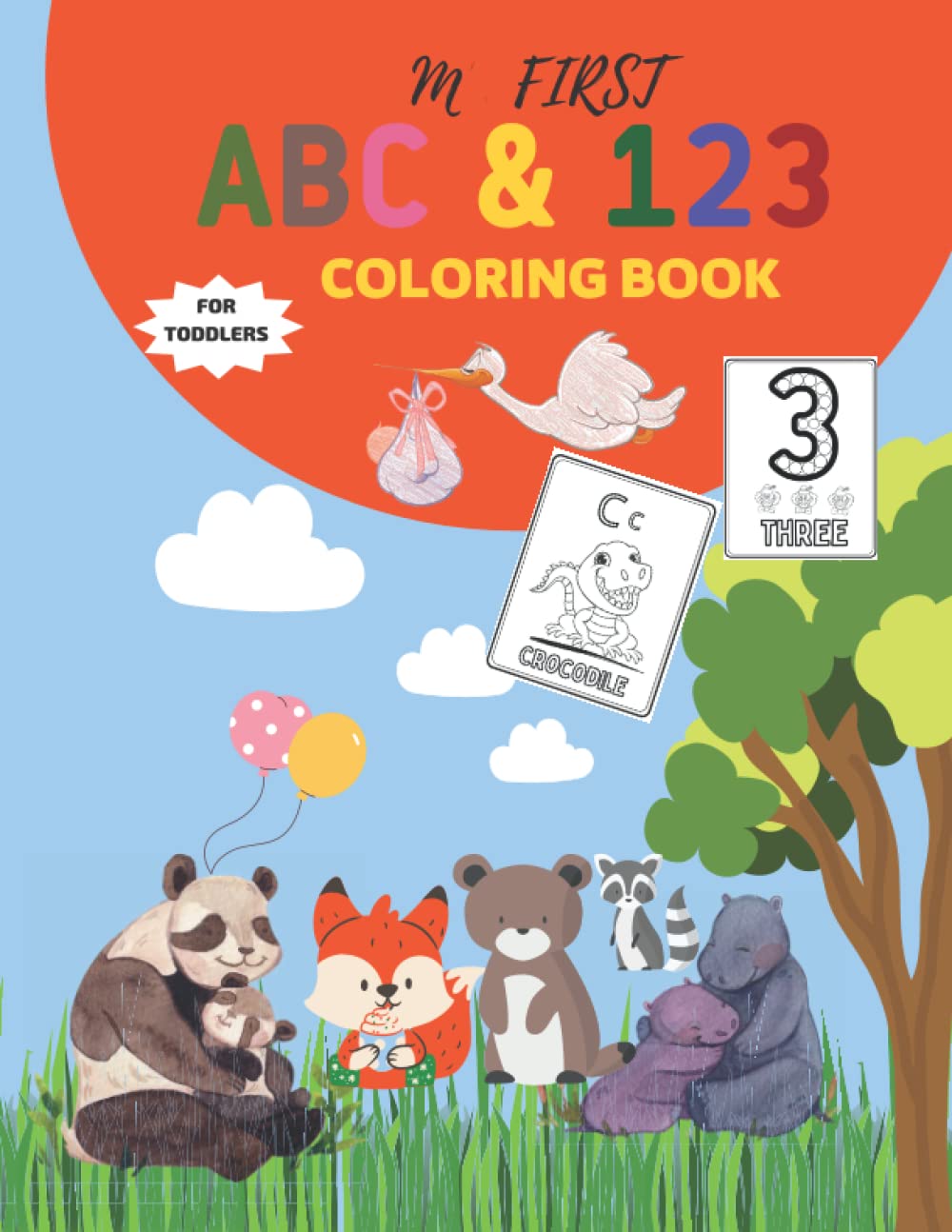 Amazon.com: My First ABC & 123 Coloring Book for Toddlers: Alphabet ...