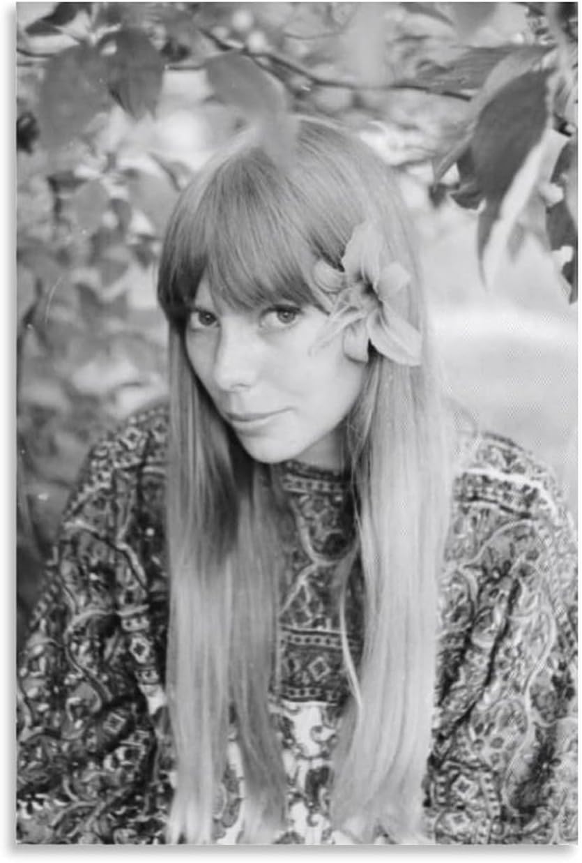 Amazon.com: Joni Mitchell Singer Posters Canvas Wall Art Retro Photo ...