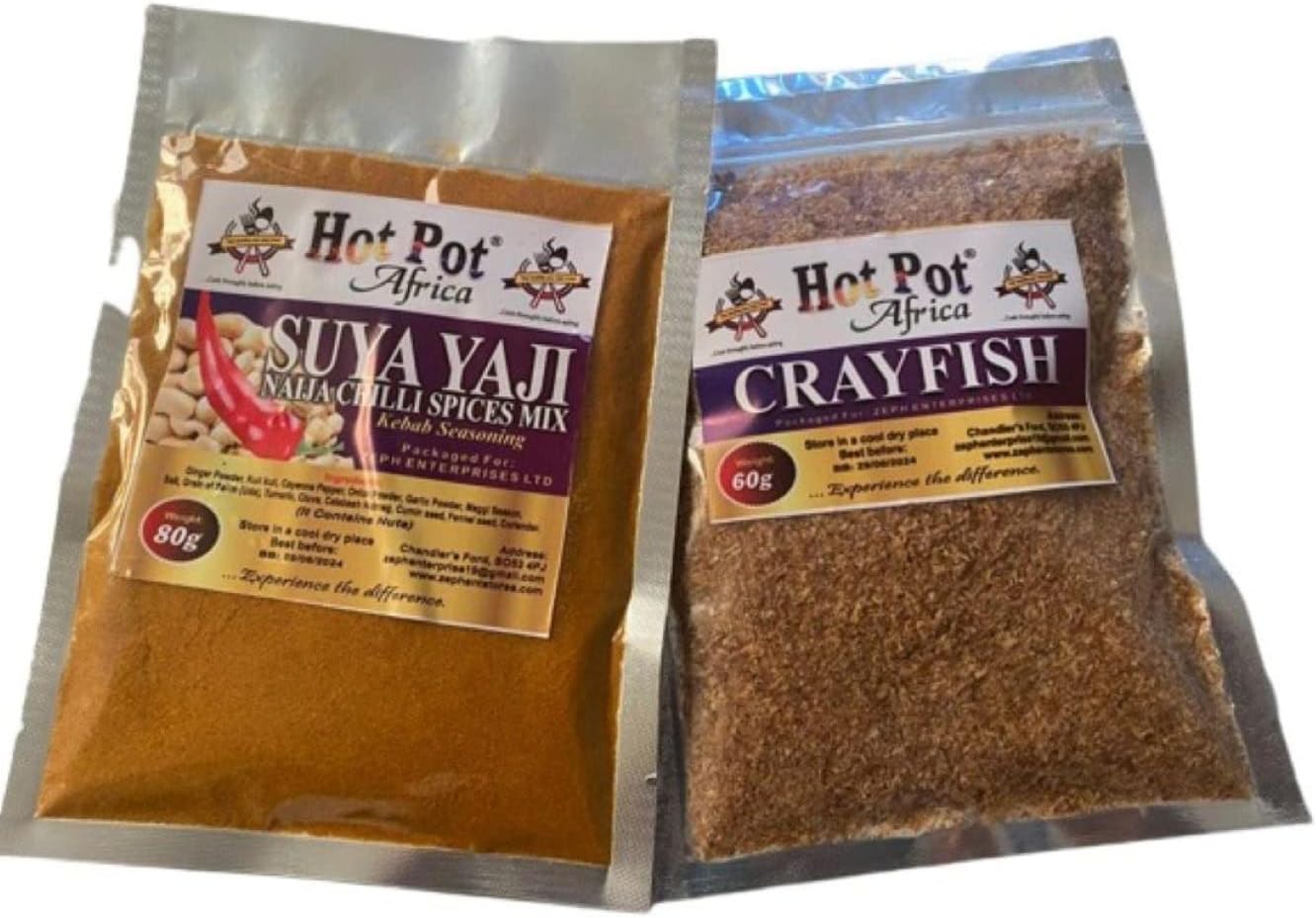 Hot Pot Africa Crayfish (100g) & Suya Spice | Yaji, Barbeque Kebab ...