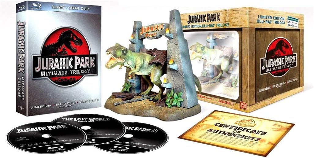 Jurassic Park Trilogy (BOX) [3Blu-Ray] (English audio): Amazon.co.uk ...