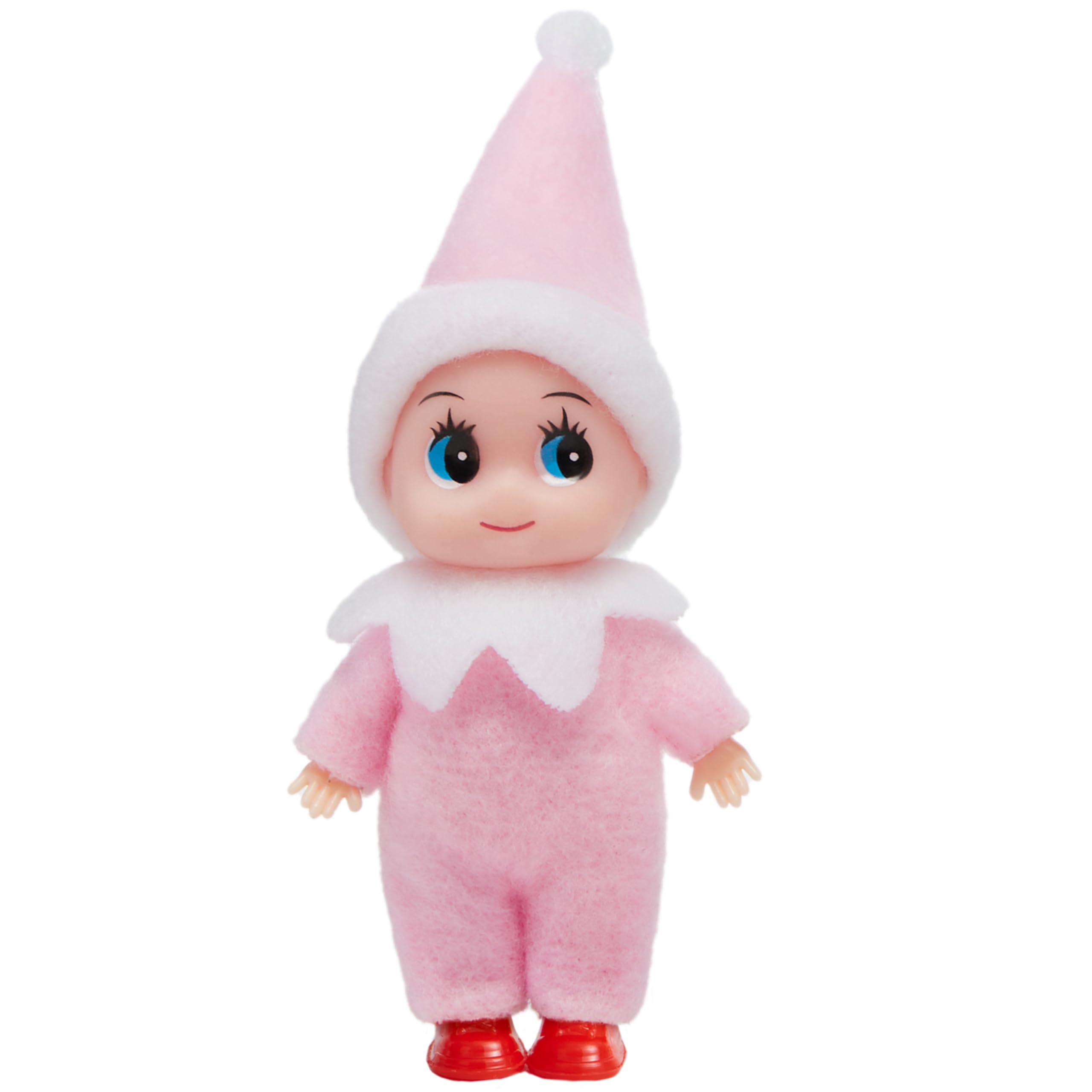 Amazon.com: JOYIN Christmas Elf Plush Doll, Pink Tiny Soft Plush ...