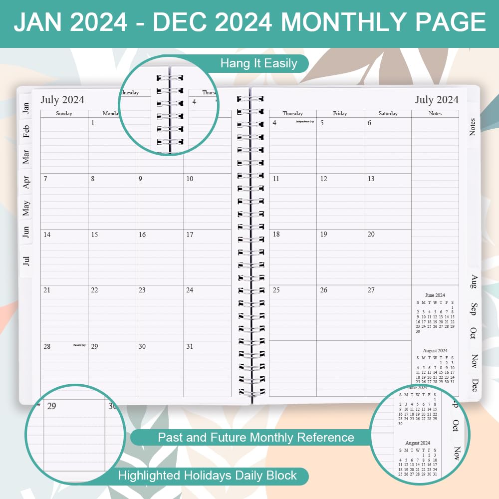Snapklik.com : 2024 Weekly & Monthly Planner - 7 X 10 Planner 2024 From ...
