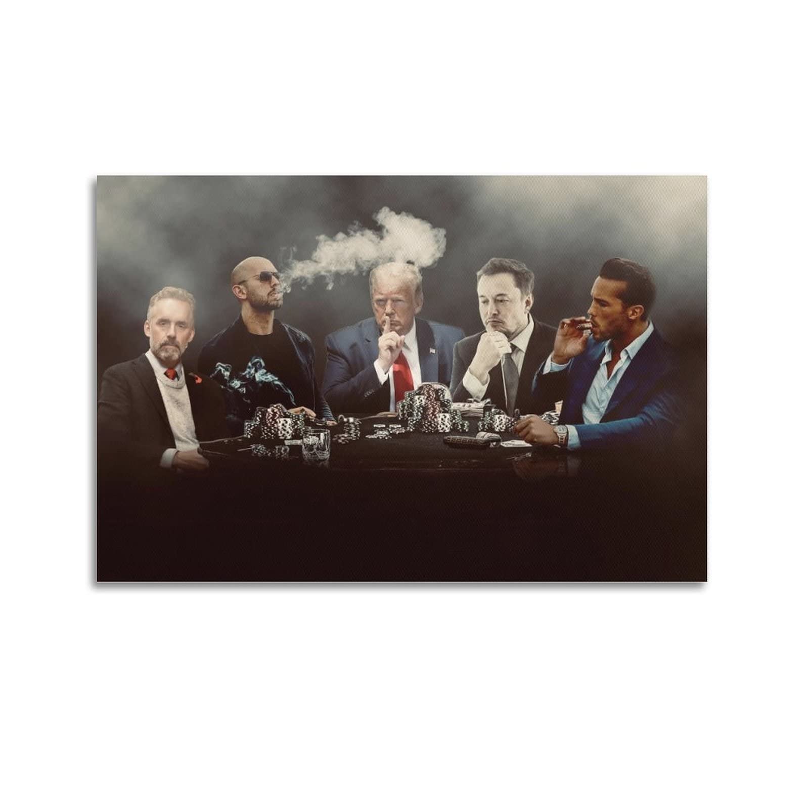 Amazon.com: Andrew Tate Donald Trump Elon Musk Poster The Big Men ...