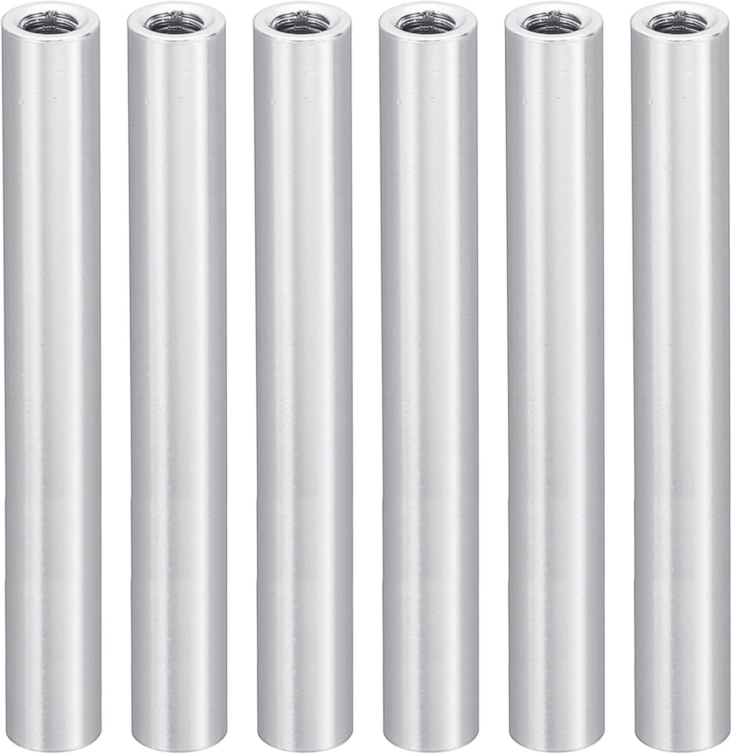 PATIKIL 6pcs M3 Metal Threaded Standoff Spacer Nuts, Round Aluminum ...