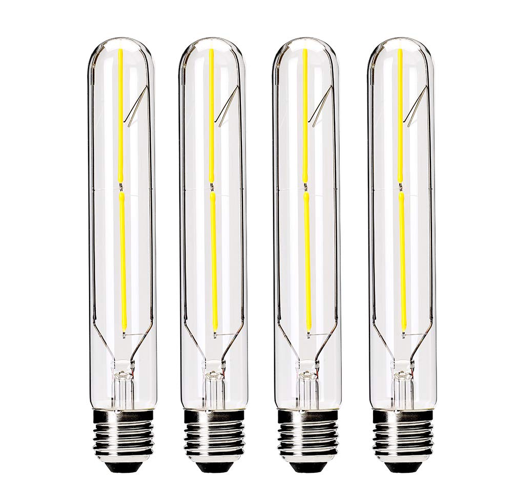 Dimmable 4W LED Tube Bulbs 4000K Daylight White, T10 Tubular Edison ...