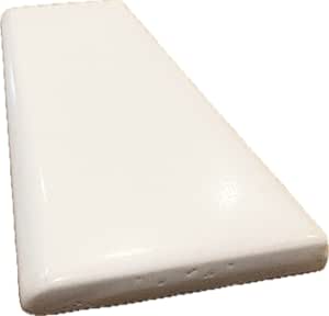 2x6 Bullnose Wall Tile Trim, 3x6 or 4x4 Tile Compatible, Matte White ...