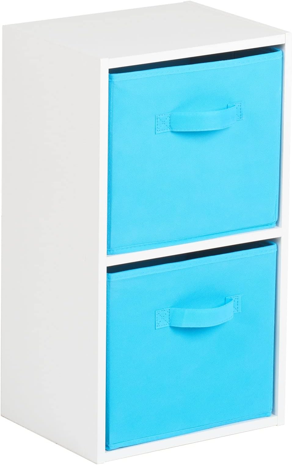 Hartleys 2 Tier White Cube Unit - Choice of Storage Boxes : Amazon.co ...