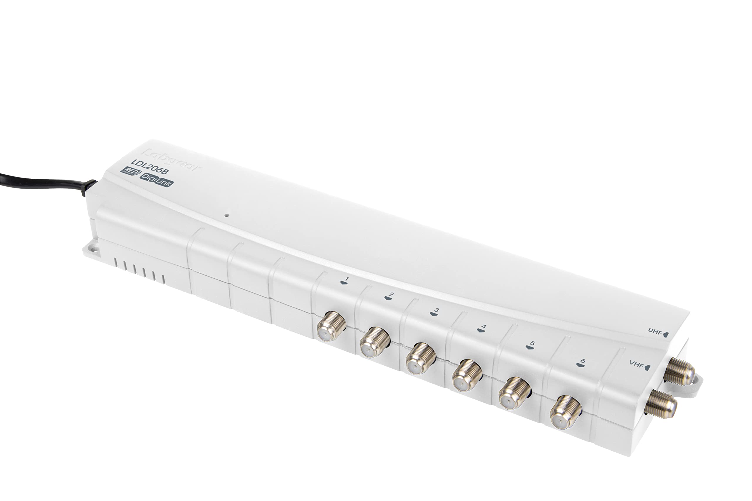 TV & Radio Signal Booster Aerial Amplifier, Labgear 6 Way Mains Powered ...